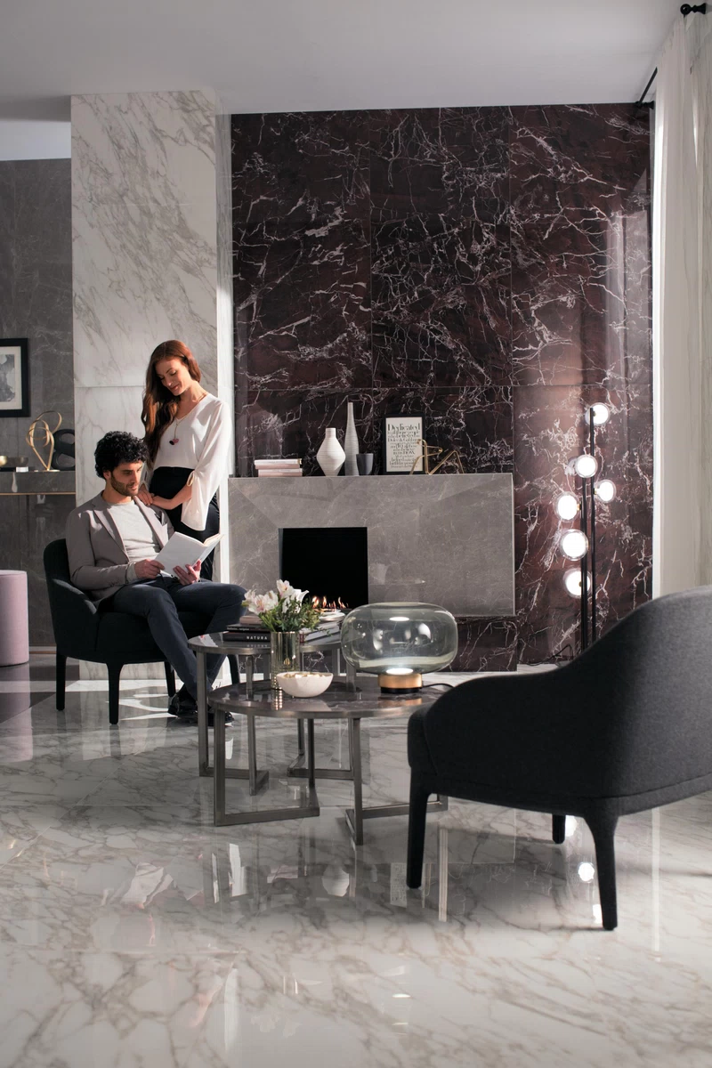 The wonder of the marble effect. From architecture to interior design ...