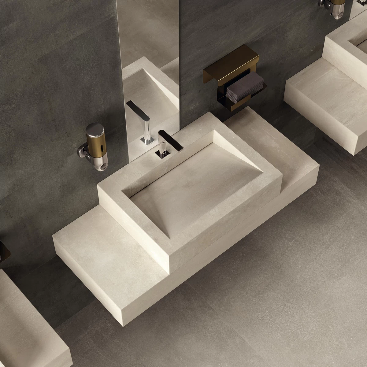 Furnish your bathroom with Atlas Concorde designer sinks. Read more ...