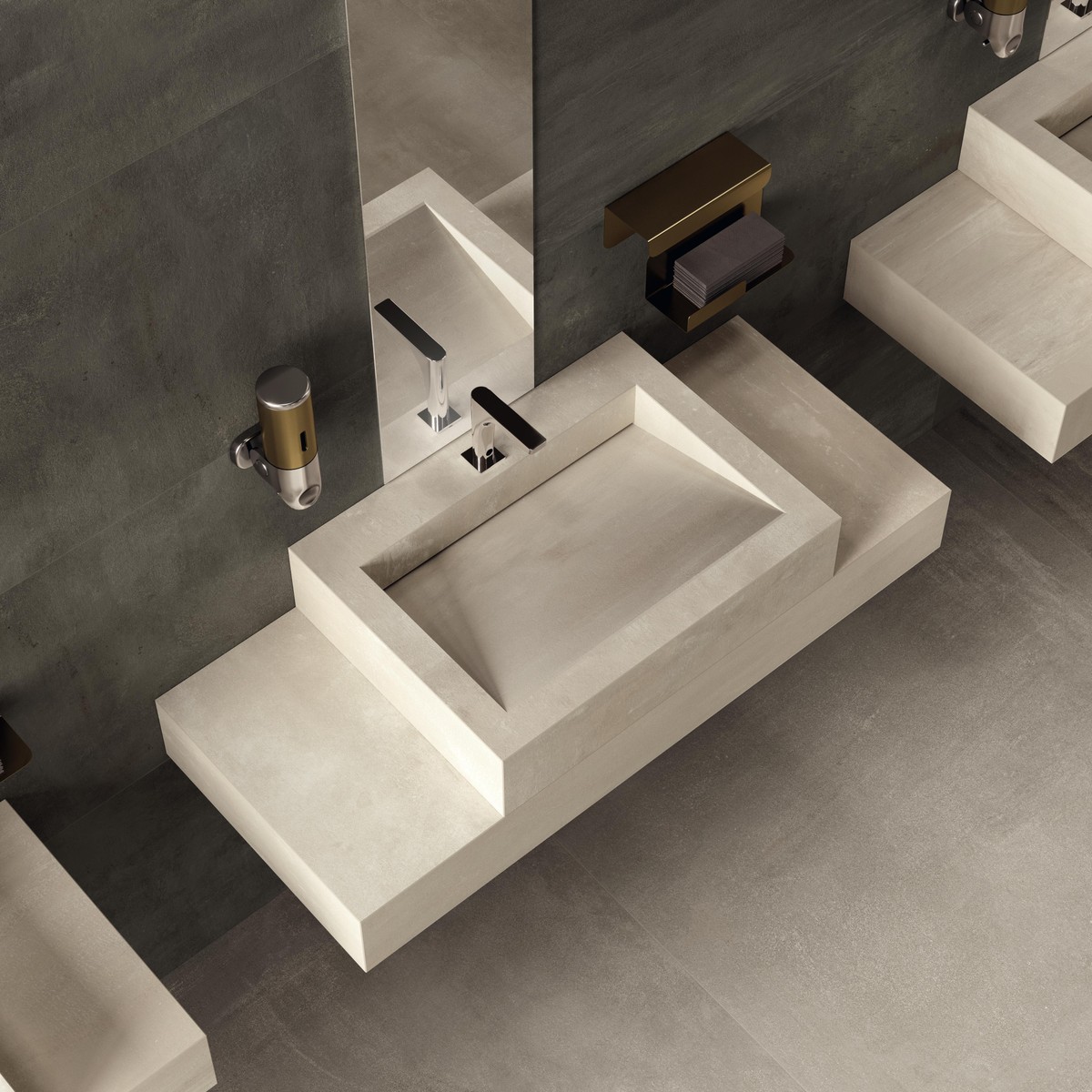 Furnish your bathroom with Atlas Concorde designer sinks. Read more ...