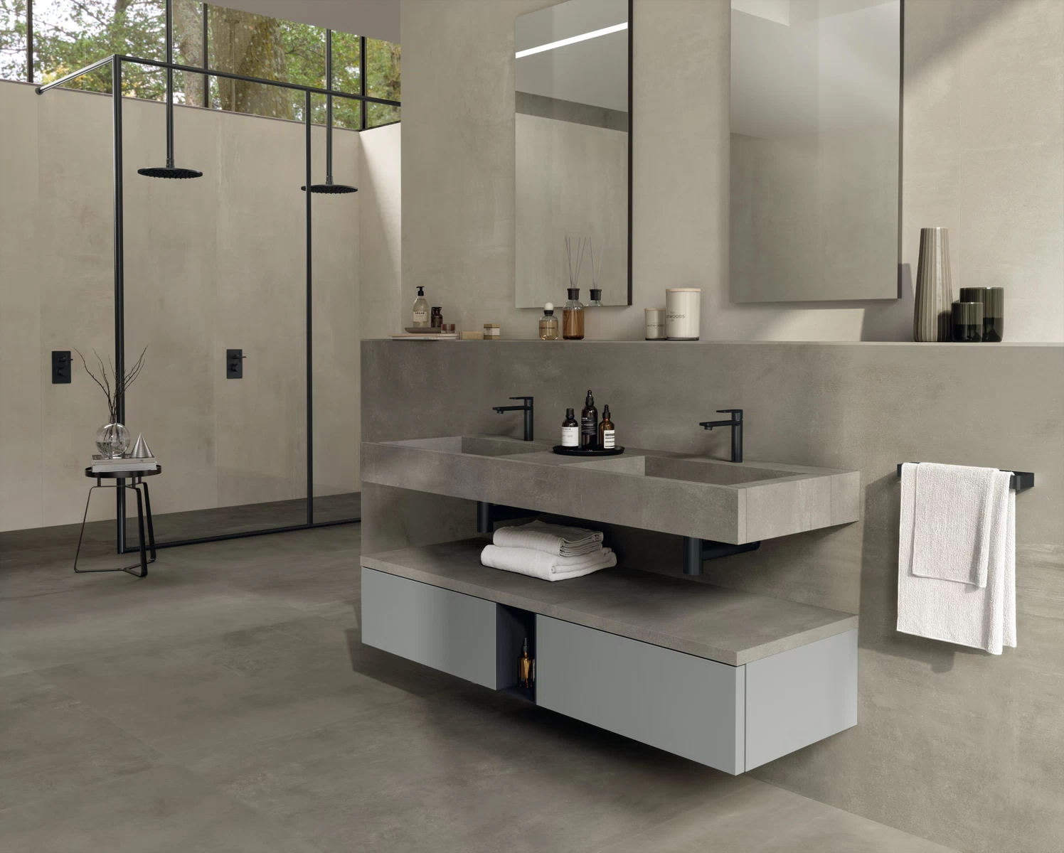 Atlas Concorde Habitat: the line of porcelain bathroom furnishings
