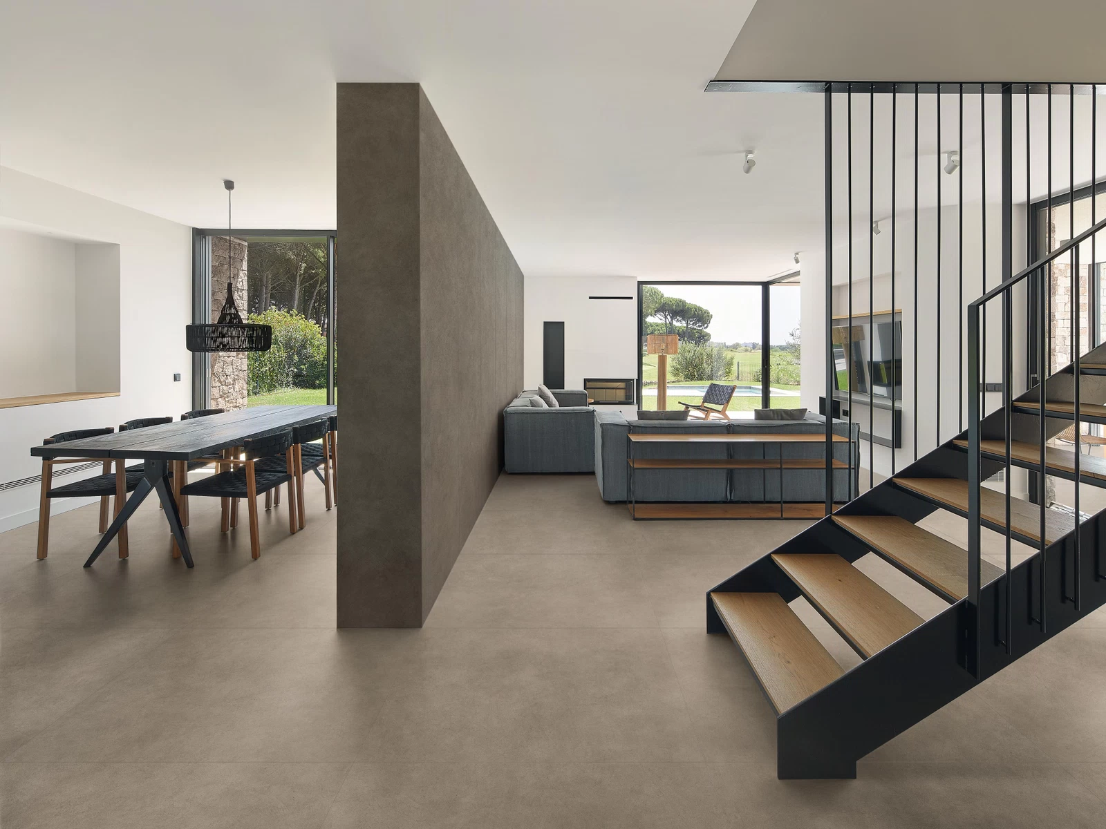 Raw-earth-effect porcelain tiles: ideas for your home | Atlas Concorde
