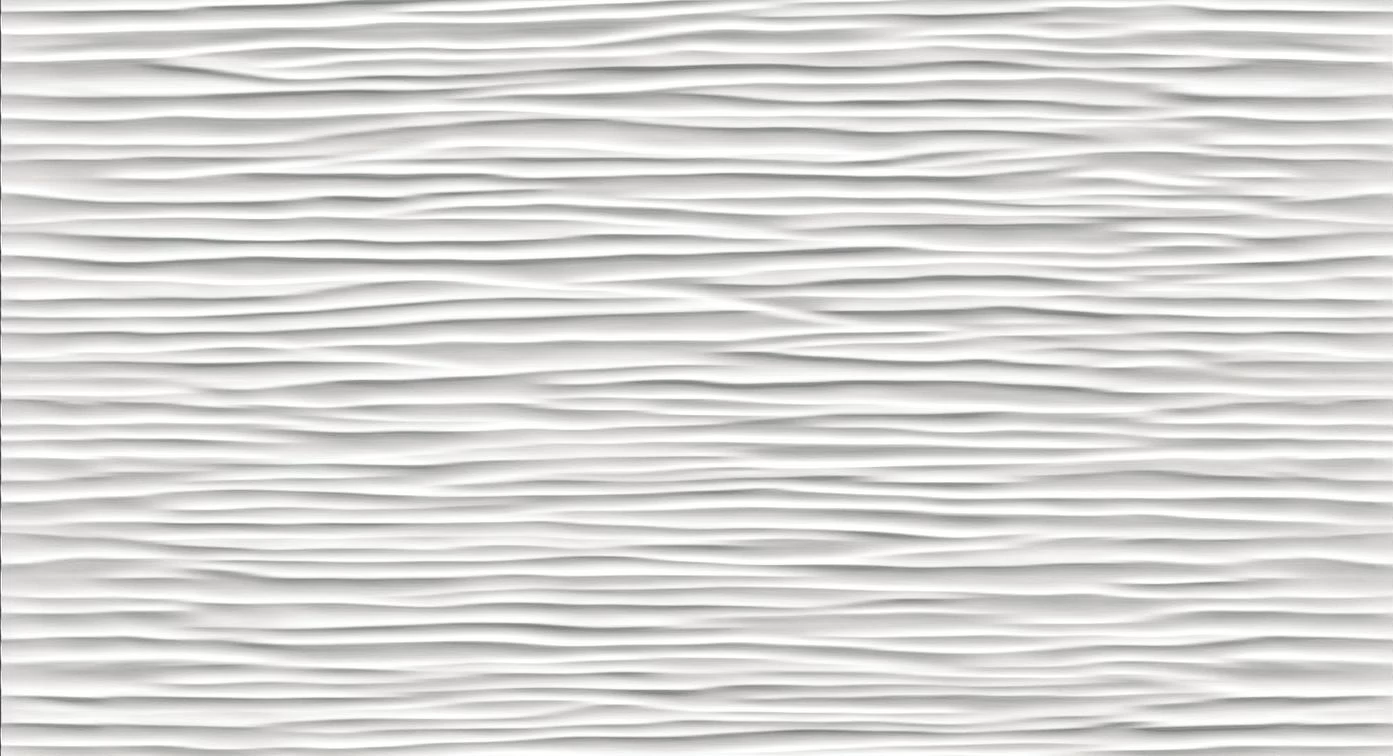 3D Wall Design Wave White Matt 56: Wall Tiles - Atlas Concorde